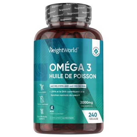 Oméga 3 Huile De Poissons Sauvages Weight World Dakarmarketsn