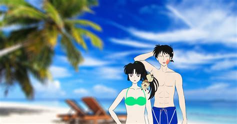 犬夜叉 弥勒と珊瑚の夏休日 ゲゲゲのお嬢さんのイラスト Pixiv