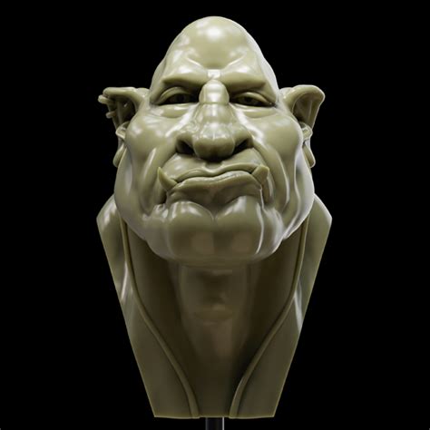 3d File Modern Orc Bust Stl・3d Printable Model To Download・cults