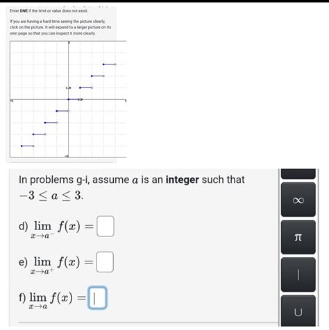 in problems g i assume a is an integer such that 3 ≤ a ≤ 3 d limx →