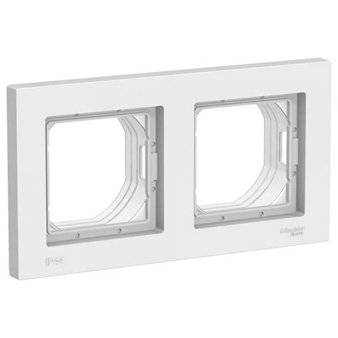 Schneider Electric ATLASDESIGN AQUA 2-постовая РАМКА IP44, БЕЛЫЙ ...