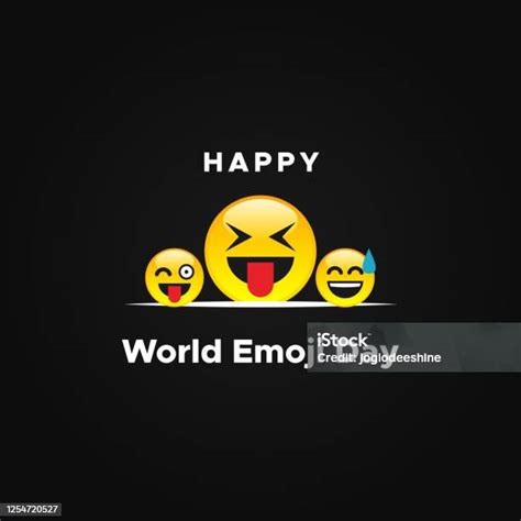 세계 이모티콘의 날 벡터 디자인 일러스트레이션 축하 순간 귀여운에 대한 스톡 벡터 아트 및 기타 이미지 귀여운 낮 노랑 Istock
