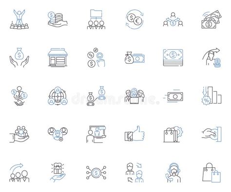 Product Development Line Icons Collection Innovation Prototyping