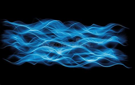Blue Light Waves Flowing Smoothly Against A Dark Background Create A Captivating Visual Effect