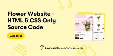 Flower Website Html And Css Only Source Code Buymeacoffee