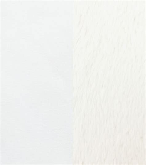 Solid Ivory Flannel Backed Faux Fur Fabric Joann