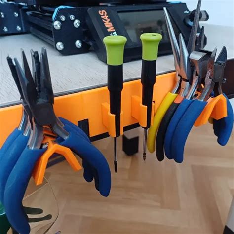 🧑‍🔧 Modular Tool Holder Strip・free Stl File For 3d Printing・cults