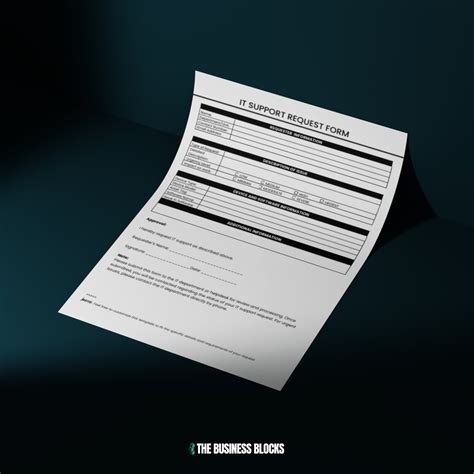It Support Request Form Template It Support Form Technical Support Form