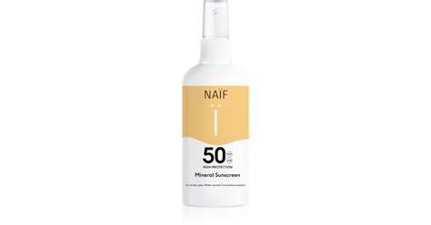 Naif Sun Mineral Sunscreen SPF 50 Protetor Solar Em Spray SPF 50