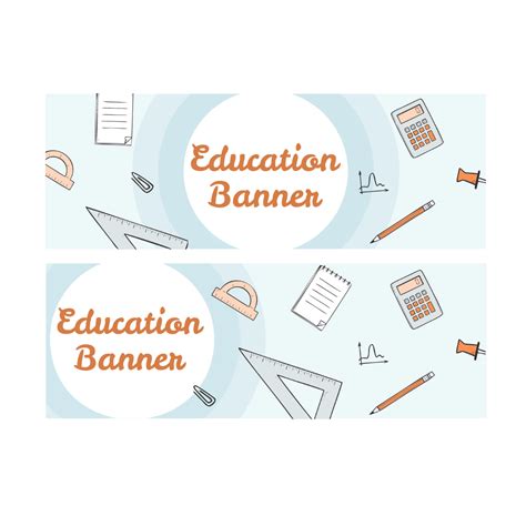 Free Education Banner Vector Template Edit Online And Download