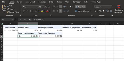 How To Calculate The Payments For A Loan In Excel With The Pmt Function