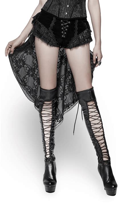 Womens Gothic Pants And Shorts Goth Style Outfits