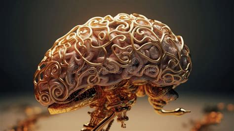 Generative Ai Human Brain And Artificial Intelligence Concept Big