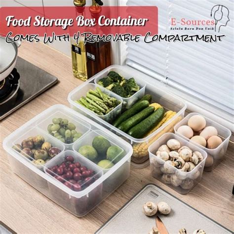 Promo Container Kontainer Wadah Kotak Box Penyimpanan Makanan Sekat Kedap Diskon Di Seller