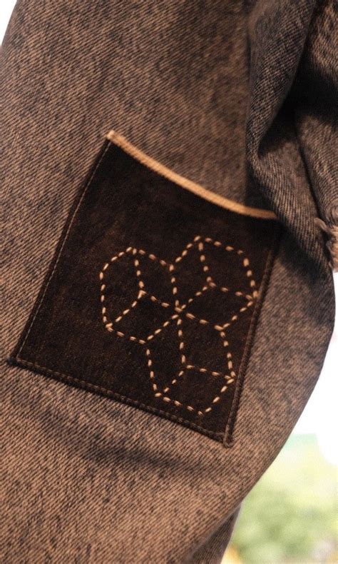 Sashiko Patchwork Denim Jacket Mens Fashion Coats Jackets And