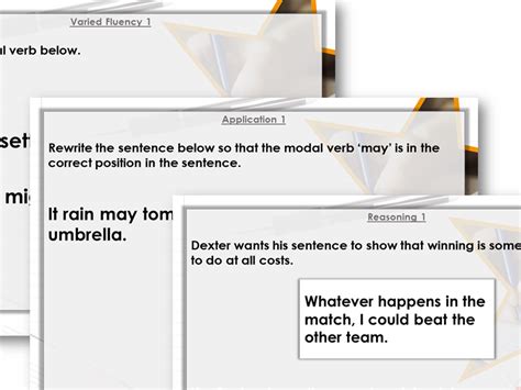 Year 5 Gps Modal Verbs Lesson Autumn Block 3 By Classroom Secrets Teaching Resources