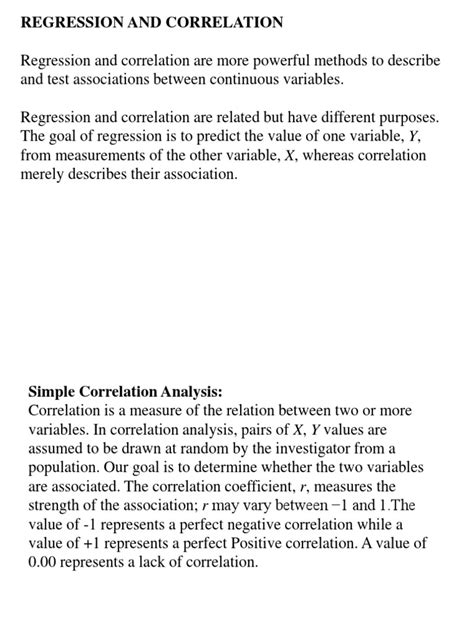 Regression And Correlation Pdf Correlation And Dependence