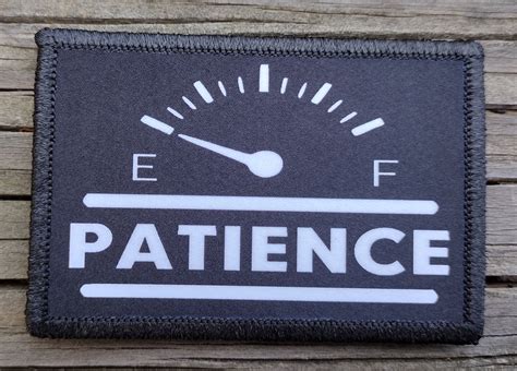 Out Of Patience Morale Patch Rude Patch