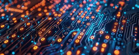 Premium Photo Zoom In Detail Of Binary Code On A Microchip Surface A
