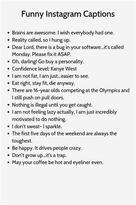 100 Fun Captions For Instagram Artofit