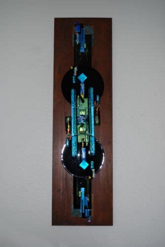 Elizabeth Dunlops Abstract Contemporary Fused Glass Sculptures