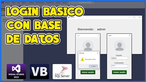 VaidrollTeam LOGIN BASICO CON SQL SERVER EN VISUAL BASIC VISUAL