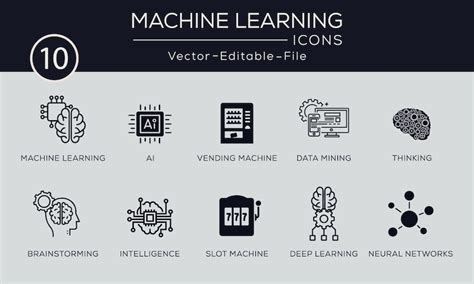 Premium Vector Set Of Machine Learning Concept Icons Design Can Be Used For Web And Apps