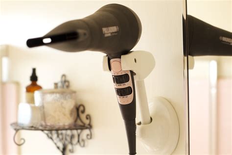 Positionable Wallmirror Mount Hair Dryer Holder Bestie Brands