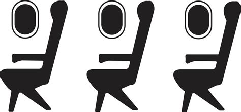 Airplane Seat Icon On White Background Tourism And Pilot With Airplane