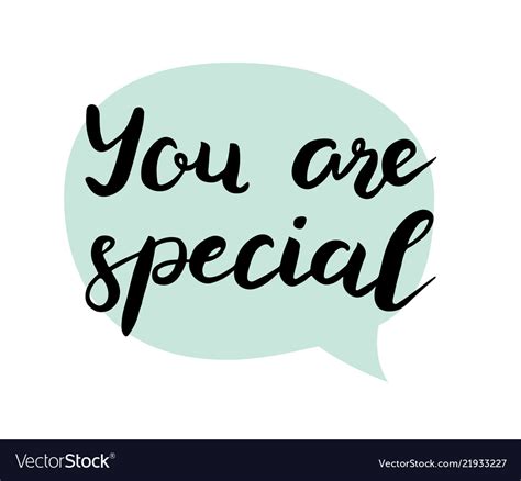 You are special text Royalty Free Vector Image