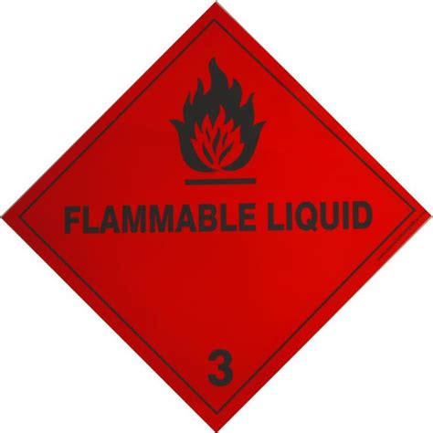 Etiqueta De Señalización Imdg Clase 3 Flammable Liquid Etiqueta De Señalización Para