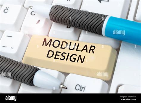 Sign Displaying Modular Design Word For Product Designing To Produce