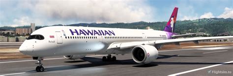 Hawaiian Airlines A350 900 Fictional Für Microsoft Flight Simulator