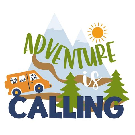 캠핑 손으로 쓴 글자 정신 건강 인용문 현대 활자 슬로건 벡터 그림 프리미엄 벡터