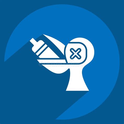 Icon Plastic Pollution Effects Related To Plastic Pollution Symbol Long Shadow Style Simple