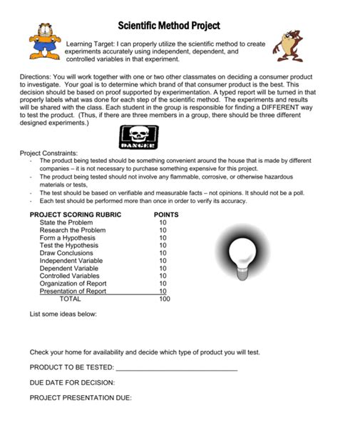 Userfiles 1591 Scientific Method Project