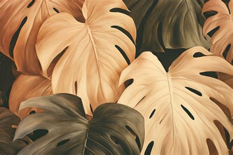 Monstera Leaves Backgrounds Plant Leaf