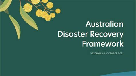 Australian Disaster Recovery Framework Irp