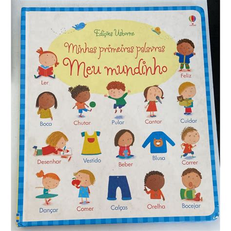 Minhas primeiras palavras meu mundinho Edições Ushorne Livro infantil Shopee Brasil
