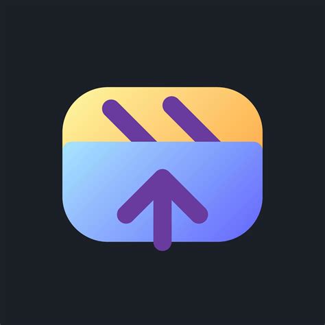 Export Video File Flat Gradient Fill Ui Icon For Dark Theme Save Footage To Storage Software