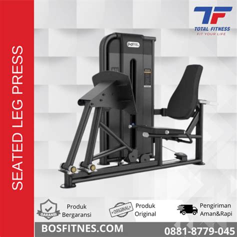 Jual Alat Fitness Latihan Kekuatan Otot Kaki Seated Leg Press Kota Surabaya BOSFITNES