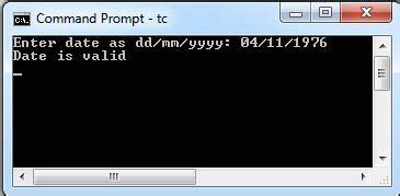 C Program Date Is Valid Or Not Computer Notes