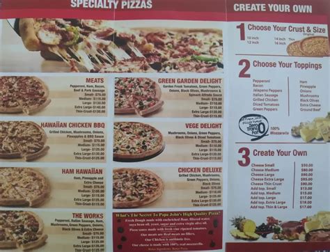 Papa Johns Menu Prices 2024 In Ireland Updated March