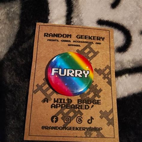 Therian Pride Sparkly Pin Badge Holographic Badge Otherkin Accessory
