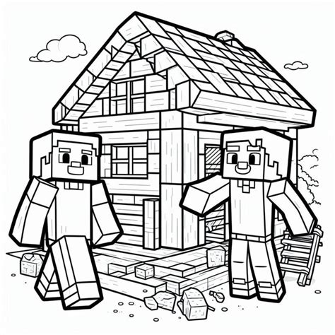 Desenho Steve Com Espada Minecraft Para Colorir Pintar E Colorir