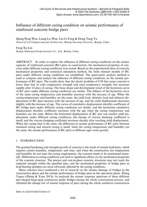 Pdf Influence Of Different Curing Condition On Seismic Performance Of Reinforced Concrete