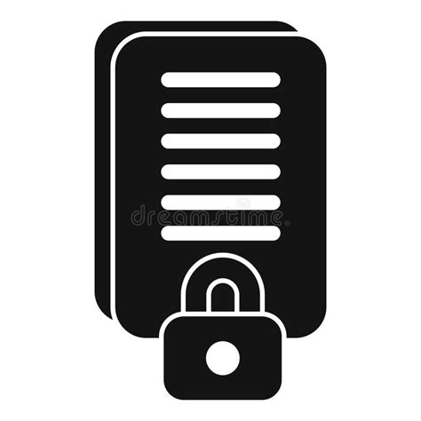 Locked Documents Representing Data Protection And Security Stock Vector Illustration Of
