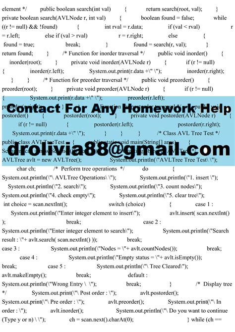 Here Is The Code Given In The Instructionsclass Avl Pdf