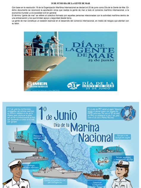 Dia De La Marina 1 Junio Pdf