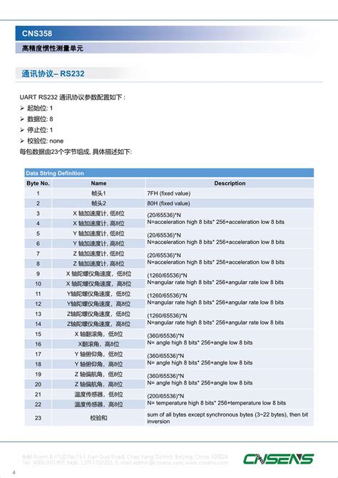 CNS358低成本惯性测量单元 北京华微中测科技有限公司